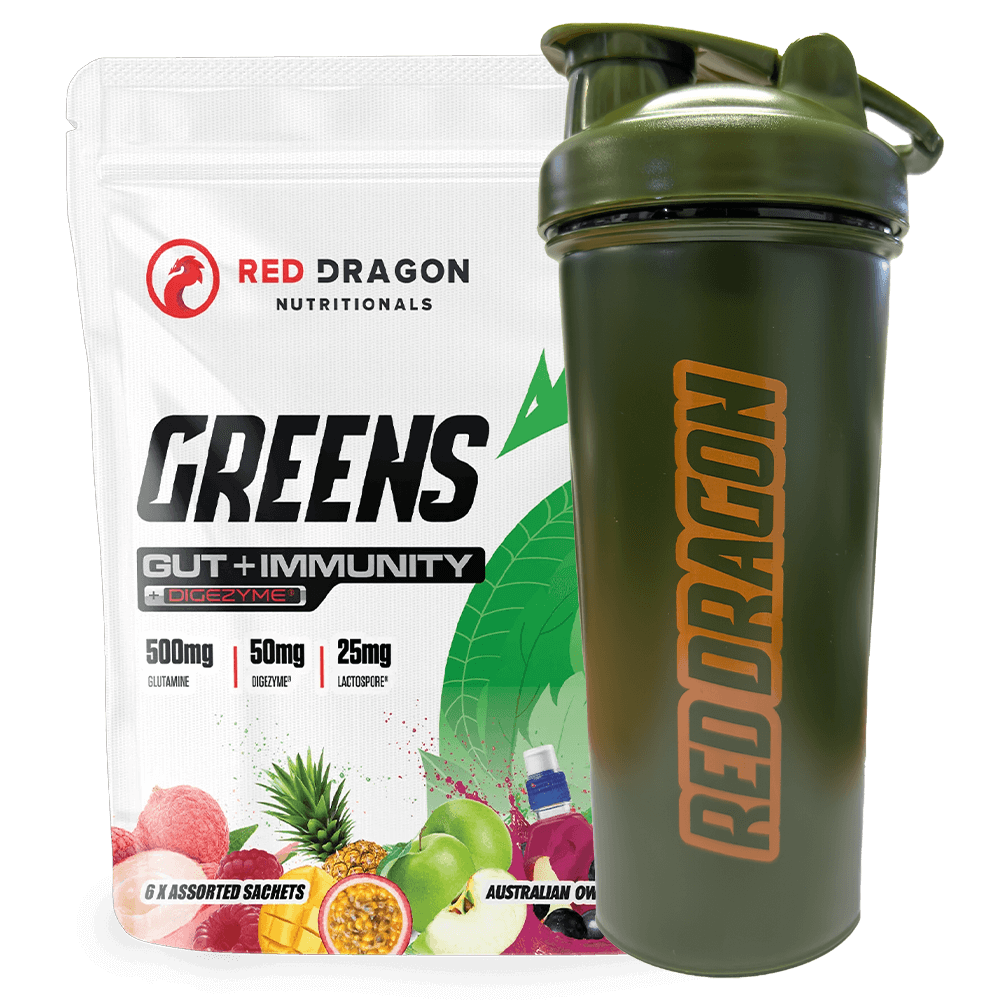 Red Dragon Nutritionals Greens & Shaker - MJ Fitness